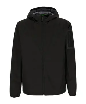Hugo Boss Long-sleeved Hooded Casual Jacket - Black