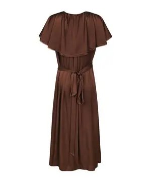 Fabiana Filippi V-neck Short-sleeve Maxi Dress