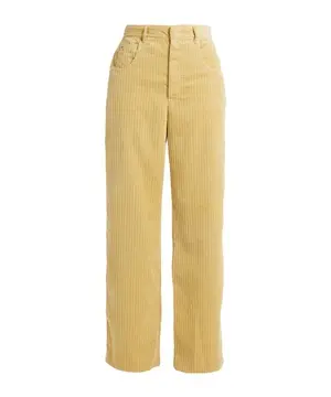 Isabel Marant Étoile Solid Color Casual Trousers - Yellow
