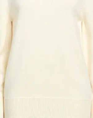 MAISON MARGIELA Long Sleeve Crewneck Knit Sweater With Print