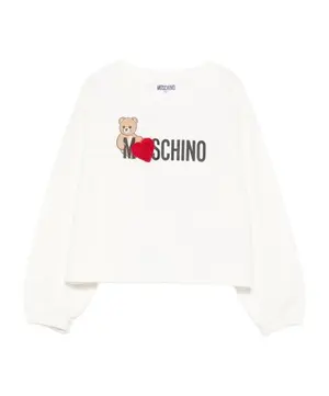 Moschino Teddy Bear Heart Patch Sweatshirt