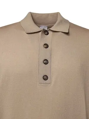 Eleventy Long-sleeve Knitted Polo Shirt