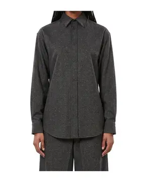 DARKPARK Herringbone Pattern Long-sleeve Shirt