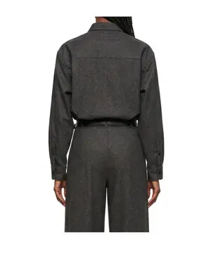 DARKPARK Herringbone Pattern Long-sleeve Shirt
