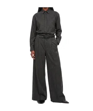 DARKPARK Herringbone Pattern Long-sleeve Shirt