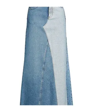 MAISON MARGIELA Twotone Denim Aline Skirt - Blue