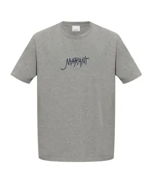 Isabel Marant Étoile Honore Logo-embroidered T-shirt - Grey