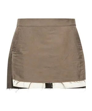 Rick Owens Fog Mini Skirt - Gray