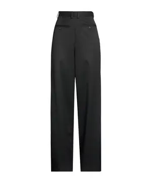 MAISON MARGIELA Solid Color Wideleg Trousers - Black