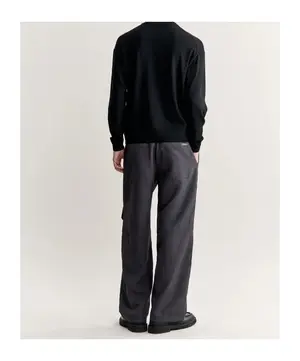 Maison Kitsuné Red Profile Fox Merino Wool Jumper - Black