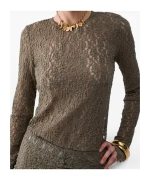 Liu Jo Stretch Lace Top - Green