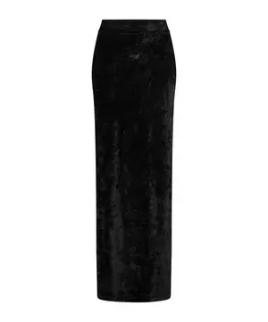 Balenciaga Velvet Maxi Skirt