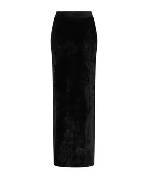 Balenciaga Velvet Maxi Skirt