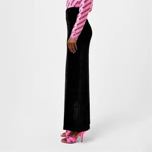 Balenciaga Velvet Maxi Skirt