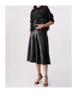 Liu Jo Coated Midi Skirt