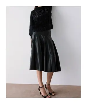 Liu Jo Coated Midi Skirt