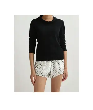 Posse Long Sleeve Knitwear With Rolled Collar And Cuffs
