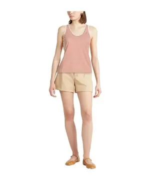 Brunello Cucinelli Striped Jersey Sleeveless Crewneck Vest