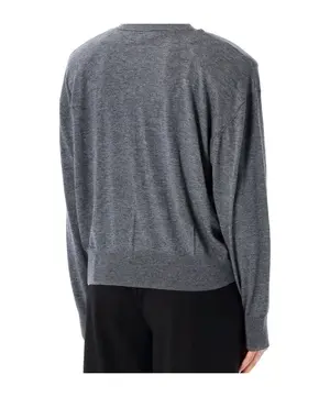 THE FRANKIE SHOP Turtleneck Sweater With Detachable Shoulder Pads