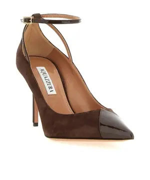 AQUAZZURA Pointed-toe Stiletto High Heels With Ankle Strap