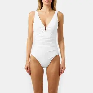 Ralph Lauren Ring Detail Plunge Swimsuit