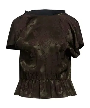 MAISON MARGIELA Peplum Top - Green