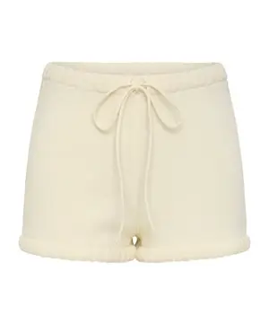 Posse Drawstring Knit Shorts - Ivory