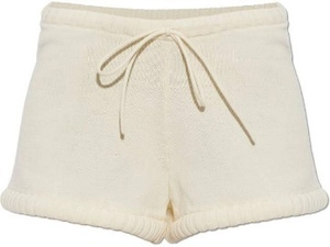 Posse Drawstring Knit Shorts - Ivory
