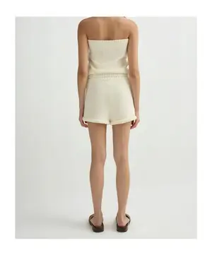 Posse Drawstring Knit Shorts - Ivory