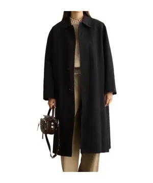 DUNST Collared Long-sleeved Trench Coat