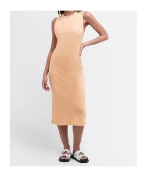 Barbour Sleeveless Round Neck Midi Dress