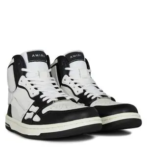 Amiri High-top Leather Sneakers With Skeleton Pattern
