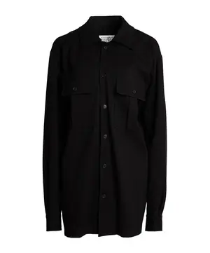 MAISON MARGIELA Solid Colour Shirts - Black