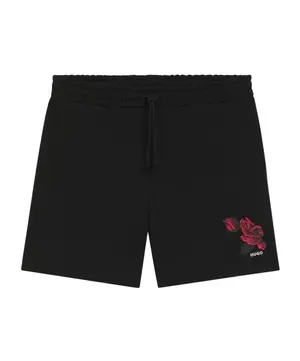 Hugo Boss Elastic Waist Shorts - Black