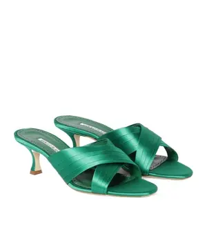 Manolo Blahnik Round-toe High-heeled Sandals