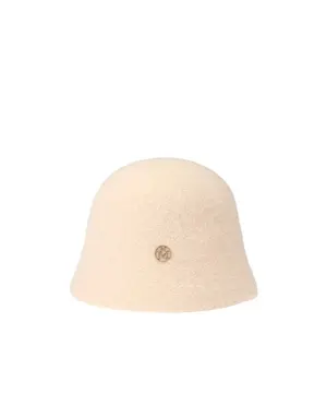 MAISON MICHEL Knitted Fisherman's Hat - Beige