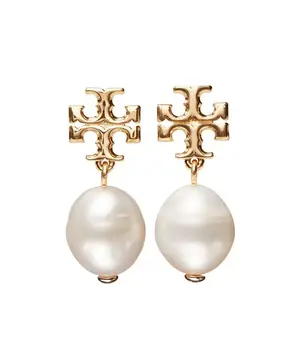 Tory Burch Kira Pearl Earring - White