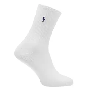 Polo Ralph Lauren Three Pairs Of Pure Cotton Crew Socks
