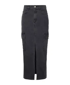 Barbour Tamsin Cargo Midi Skirt - Washed Black