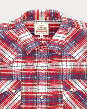 FORTELA Josh Checkered Cotton Western Shirt