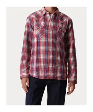 FORTELA Josh Checkered Cotton Western Shirt