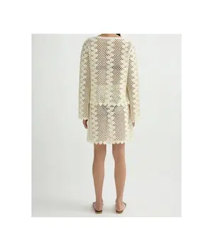 Posse Long-sleeved Crochet Cardigan