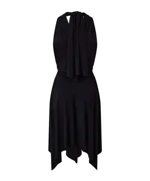 Norma Kamali Reversed Halter Dress - Black