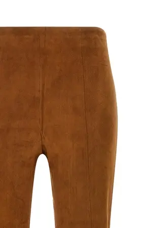 Stouls Gégé Flared Suede Pants - Brown