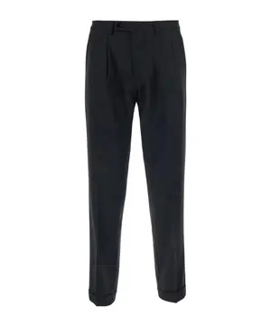 MICHAEL COAL Pleated Regular-fit Trousers