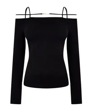 Jacquemus Off-the-shoulder Top With Strap Detailing