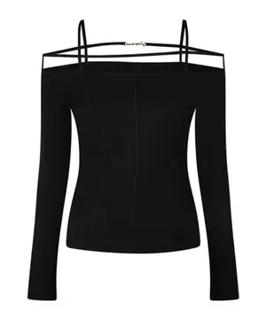 Jacquemus Off-the-shoulder Top With Strap Detailing