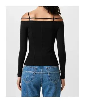 Jacquemus Off-the-shoulder Top With Strap Detailing