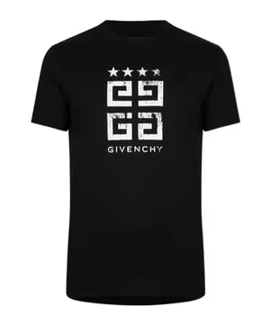 Givenchy Logo Crew Neck T-shirt - Black