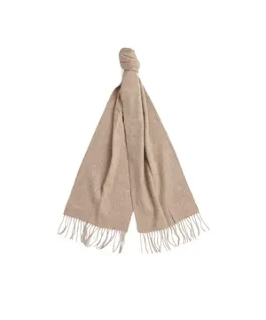 Barbour Logo Tassel Scarf - Nude